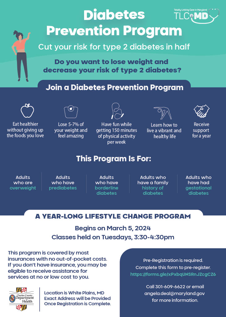 Diabetes Prevention Program - Charles County Department of Health