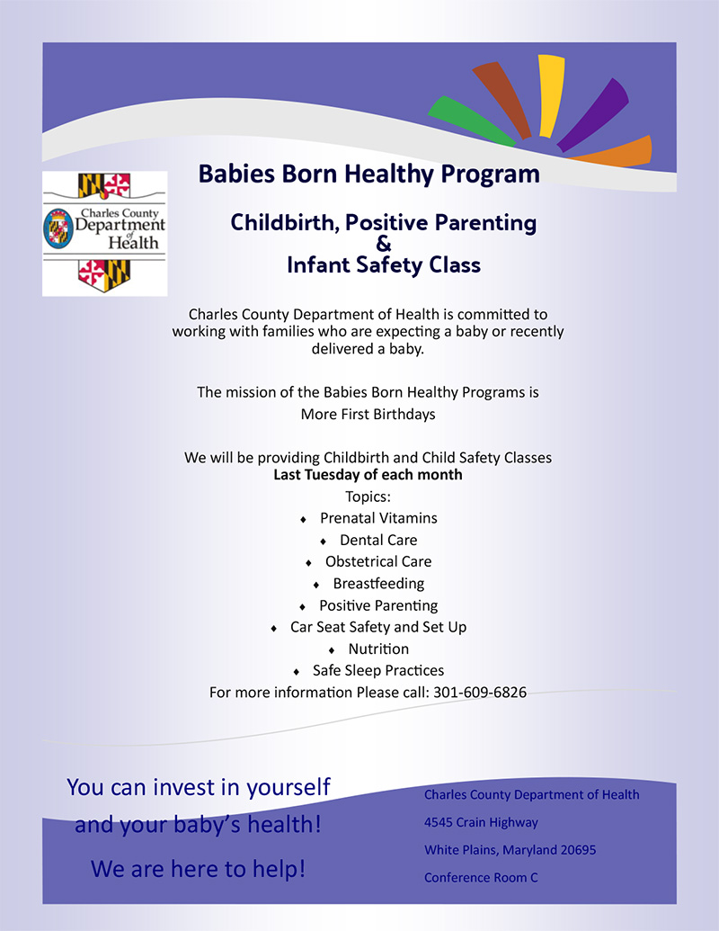 Babies Born Healthy - Charles County Department of Health